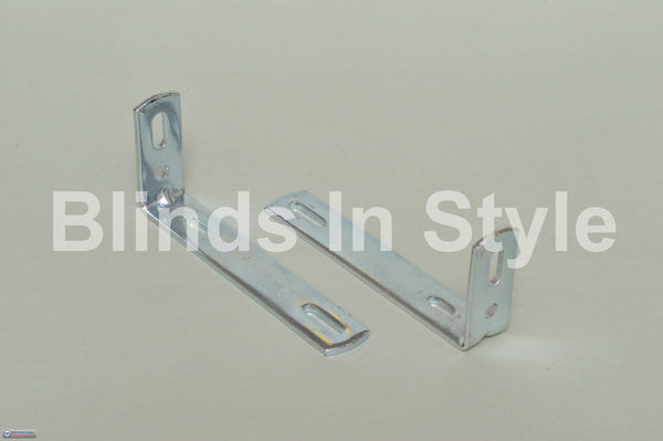 VERTICAL BLIND INSTALLATION / L Brackets 2 Pack FACE FIT ANODISED META ...